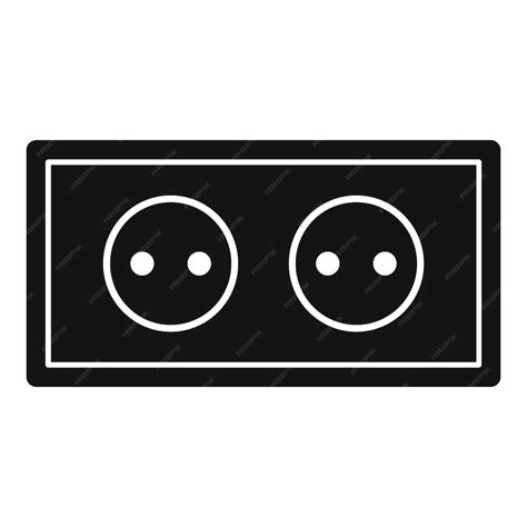 Premium Vector Double Power Socket Icon Simple Illustration Of Double Power Socket Vector Icon