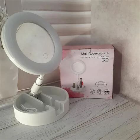 Дзеркало з Led підсвіткою й органайзером кругле G3 Phantom Дропшиппінг платформа