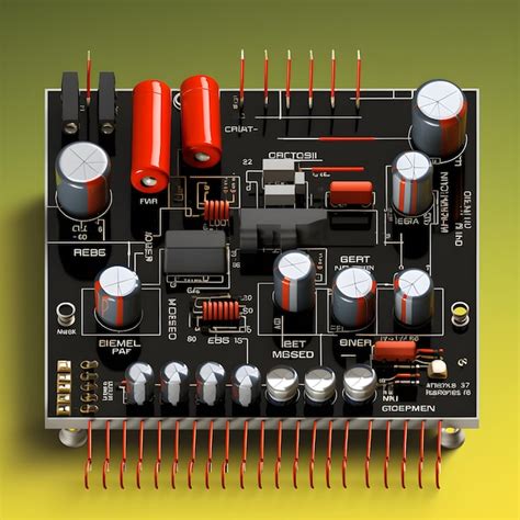 Detailed Schematic Diagram Of A Common Base Amplifier Circuit In Electronics Premium Ai