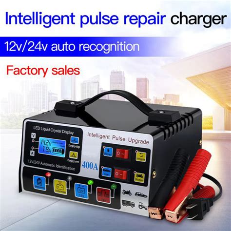 400a Smart Battery Charger 12v 24v Automatic Pulse Repair Car Battery