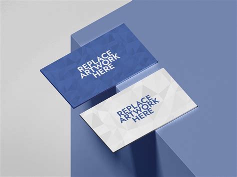 Business Card On Table Mockup Mockup Love