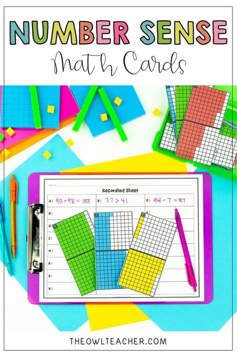 Number Sense Math Center Activity