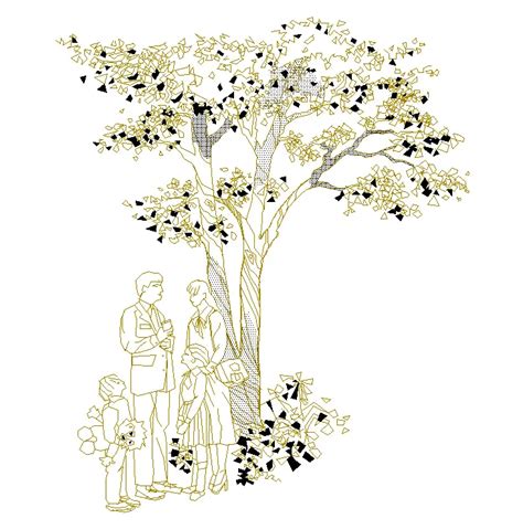 Autocad DWG Drawing File Has The Detail Of D Tree Plan This Is Given For X M Office Area