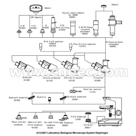 Biological Microscope Plan Objective 40x 1000x With Ce A12 0201