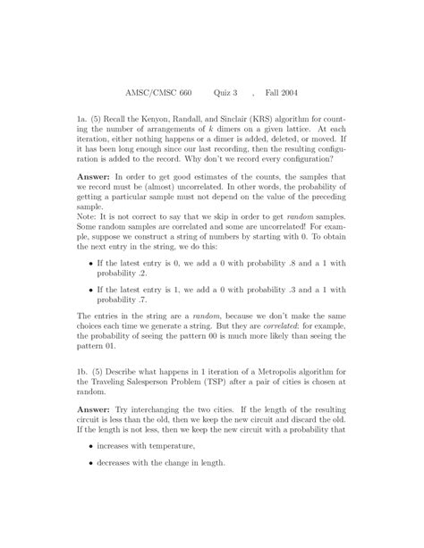 Quiz 3 Questions With Answers For Scientific Computing I Amsc 660