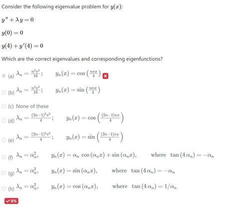 solved consider the following eigenvalue problem for y x