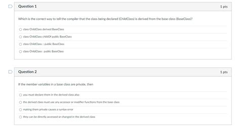 Solved Question 1 1 Pts Which Is The Correct Way To Tell The