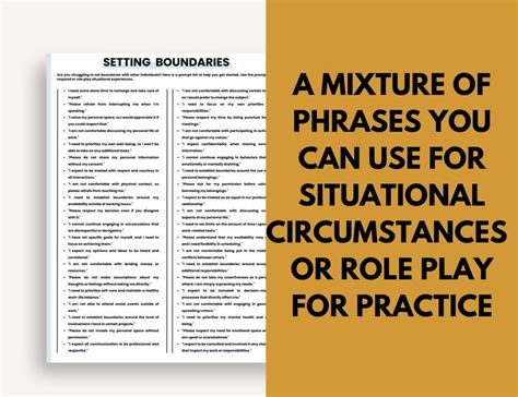 Boundary Setting Phrases Printable Communication Scripts Pdf