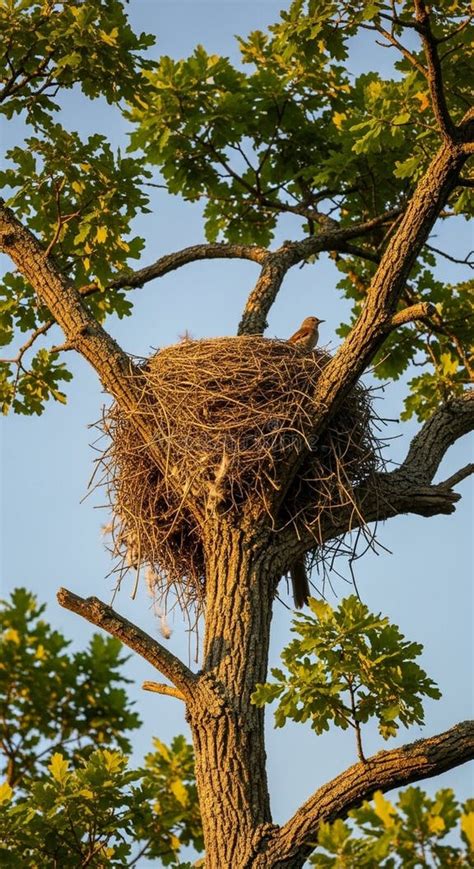 A Large Bird S Nest Possibly Belonging To A Predatory Bird Like An
