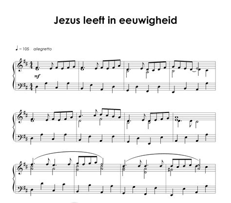 Jezus Leeft In Eeuwigheid Charles De Groot Sheet Music For 42 Off