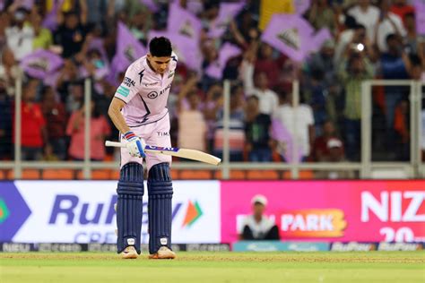 Shubman Gill Celebrates His Maiden Ipl Century