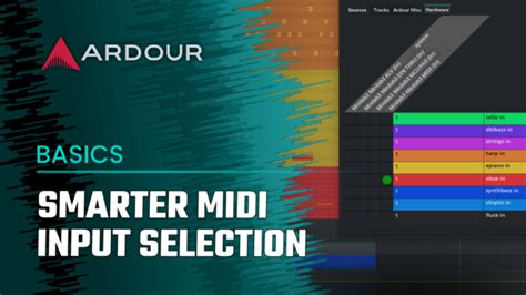 Smarter MIDI Input Selection In Ardour