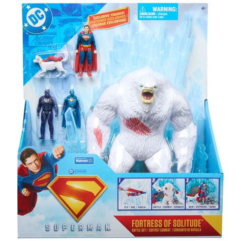 Dc Comics Superman Fortress Of Solitude Battle Set With 3 Action