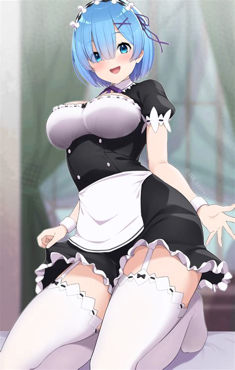 Rem Re Zero Kara Hajimeru Isekai Seikatsu Drawn By Jampen Danbooru