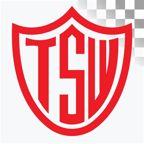 Premium Vector Tsw Letter Logo Design