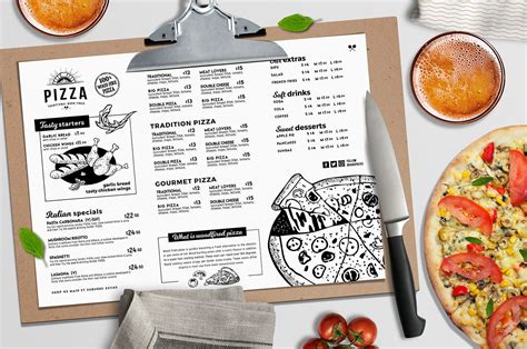 Pizza Menu Templates In Psd Ai And Vector Brandpacks