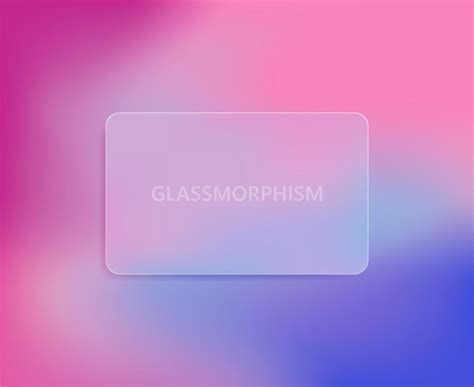 Illustration With The Effect Of Frosted Glass New Trendglassmorphismvector 21979864 Vector