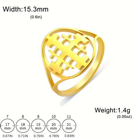 Cross Ring Amulet Ring Womens Stainless Steel Ring Temu United Kingdom
