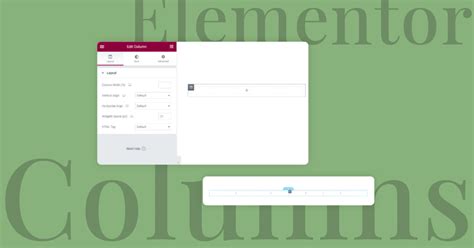 How To Add Edit And Customize Elementor Columns Wpklik