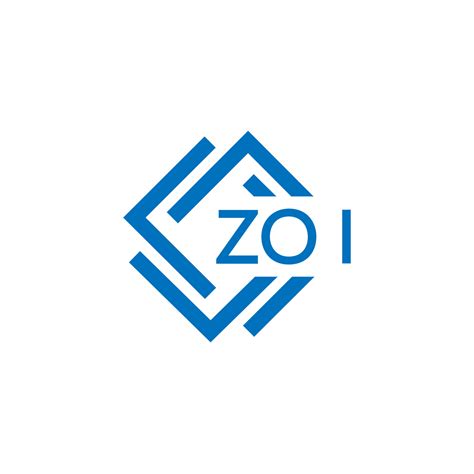 Zoi Technology Letter Logo Design On White Background Zoi Creative Initials Technology Letter