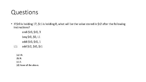 Mips Instructions Shifts Shift Instructions Move All The