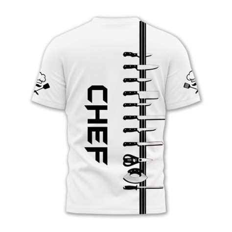 Personalized Chef T Shirts For Men Custom Mens Chef Shirts Pm009