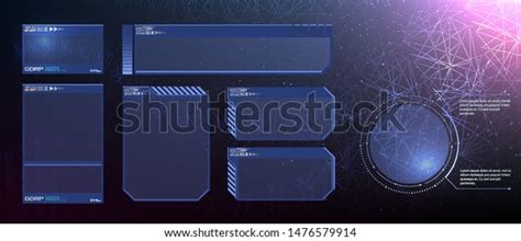 Hud Ui Gui Futuristic User Interface Stock Vector Royalty Free Shutterstock