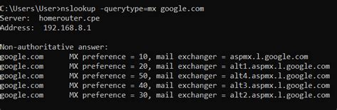 Lab 16 Nslookup Command