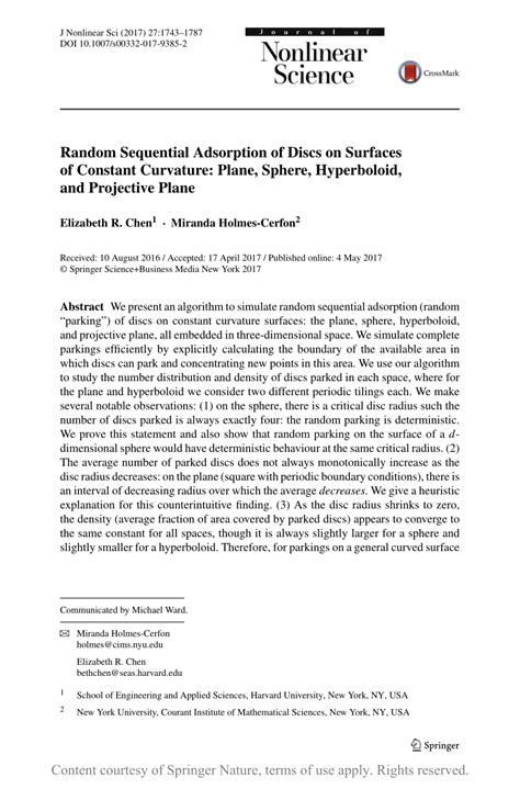 Random Sequential Adsorption Of Discs On Surfaces Of Constant Curvature
