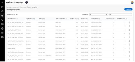 Target Group Splitter Onetime