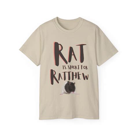 Rat Is Short For Ratthew Viral Meme Funny Ironic Joke Gag T