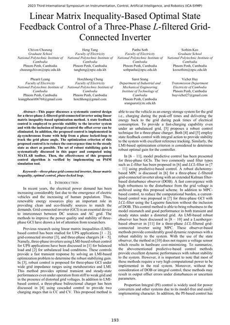 pdf linear matrix inequality based optimal state feedback control of