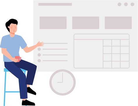 Babe Looking At Workflow Chart Vector Art At Vecteezy