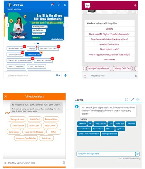 Banking Chatbot Screenshots Download Scientific Diagram