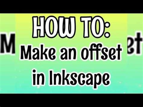 How To Create An Offset In Inkscape Artofit