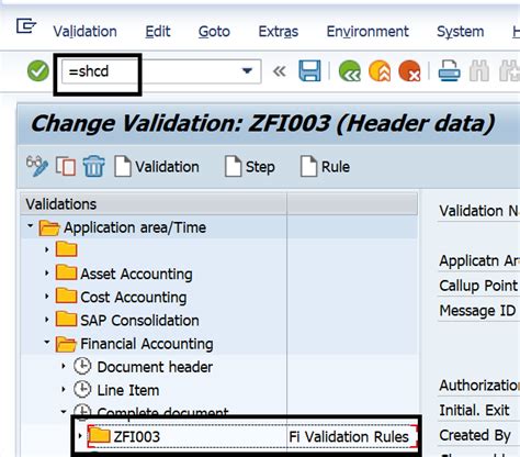 sap abap central s4 hana debugging validation rules ggb0 in f110