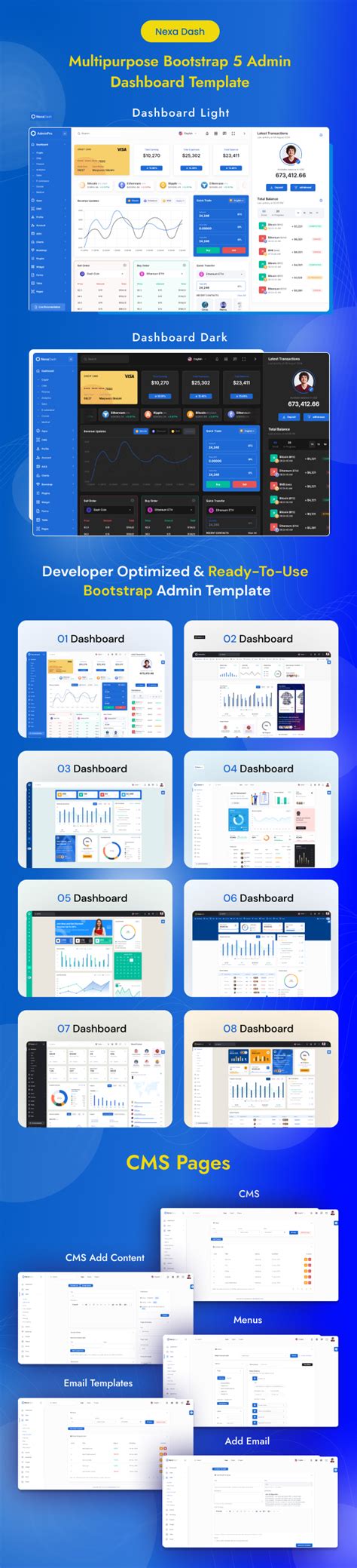 Nexadash Bootstrap Admin Dashboard Template Graphicfort