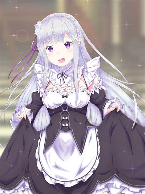 Emilia Re Zero Kara Hajimeru Isekai Seikatsu Drawn By Kaedemarine Danbooru
