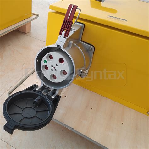 Built In Terminal Block Socket Box 5p 400a Ip67 380v High Current Wall Mounted 75448