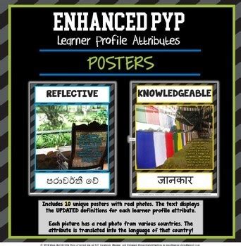 Enhanced PYP Learner Profile Attribute Posters By Mary Had A Babe Shop
