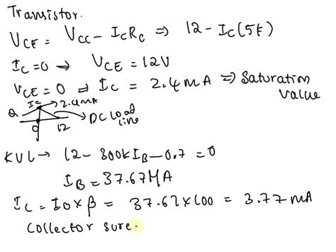The Following Figure Shows That A Silicon Transistor With Î² 100 Is
