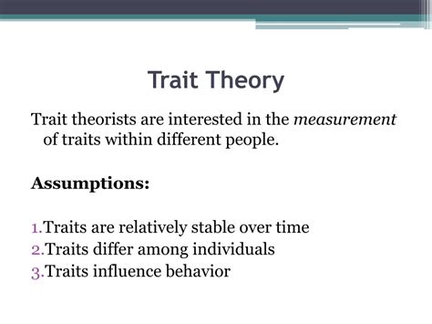 Ppt Biological Trait Theory Powerpoint Presentation Free Download