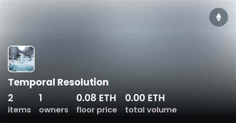 Temporal Resolution Collection Opensea
