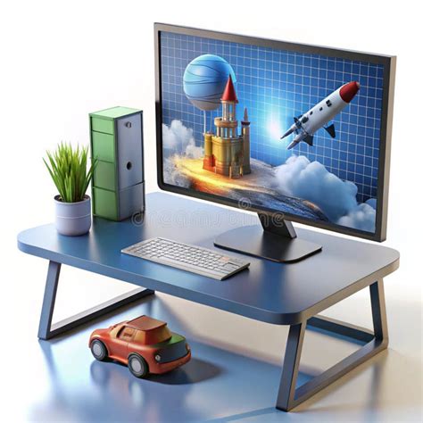 D Modeling And Animation Desktop Solution For Professionals Stock Illustration Illustration