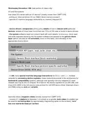 Overview Of I O And File Systems Interaction In Operating Systems Course Hero