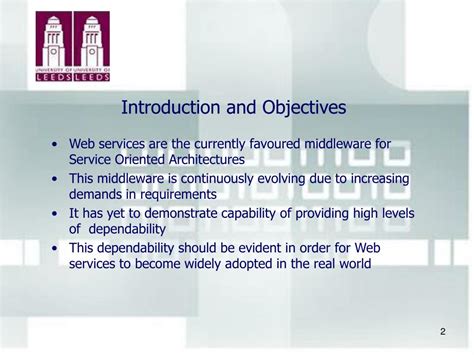Ppt Improving Dependability In Service Oriented Architectures Using
