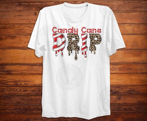 Western Candy Cane Drip Png Sublimation Design Happy New Year Etsy