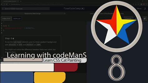 FreeCodeCamp Learn Intermediate CSS By Building A Cat Painting Step