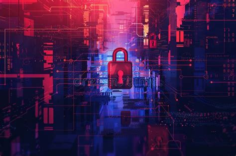 Cyber Security Data Protection Digital Privacy Stock Illustration Illustration Of Technology