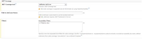 Trouble Getting Teamcity To Show Code Coverage TeamCity Support